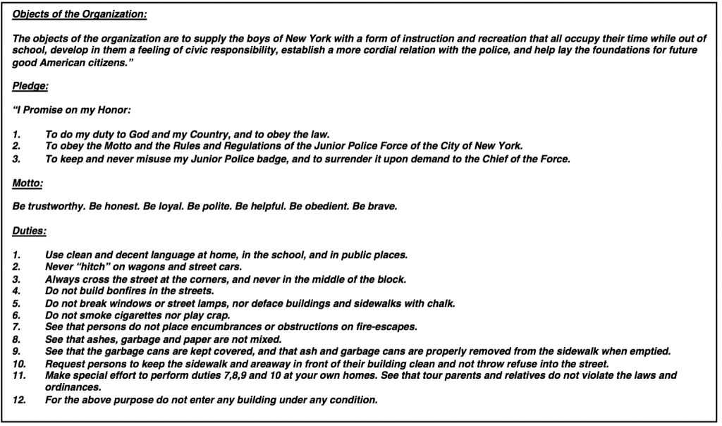 The Lost History of the PDNY’s Junior Police Force? Their Story Has ...