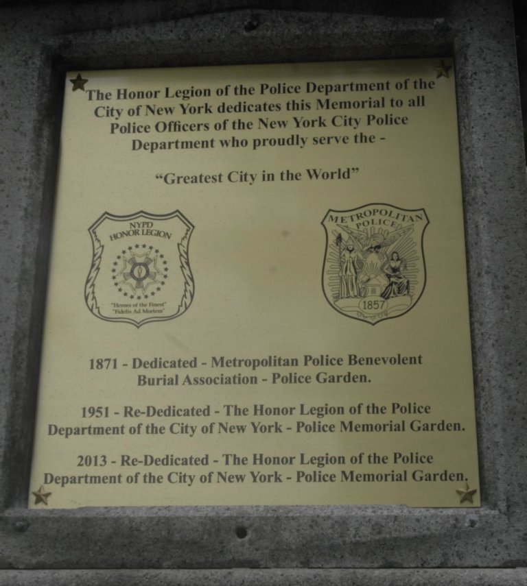 The Lost Tributes of the NYPD – The Flag of Honor, The WWI Memorial ...